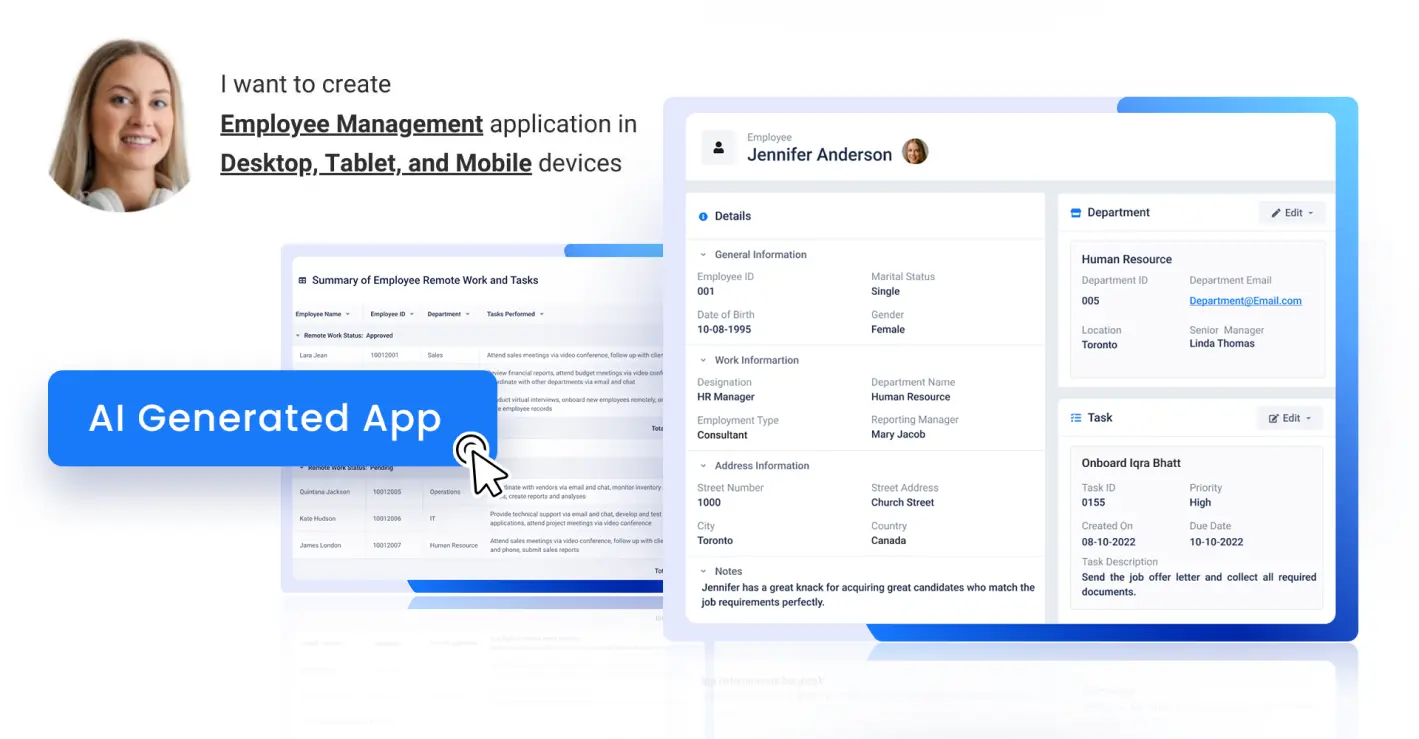 No-Code Business Application Development | Codeless ONE