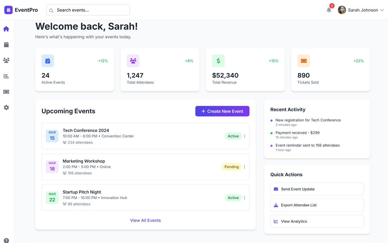 Event Management - Codeless One